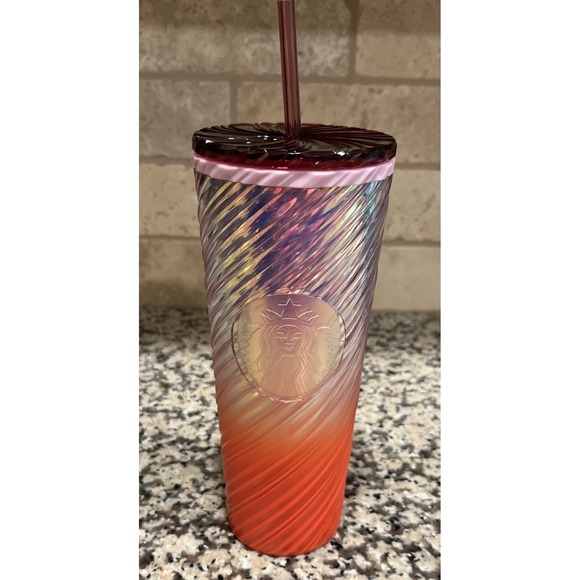 Starbucks | Dining | New Starbucks 225 Sunrise Swirl Cup 24oz Venti ...